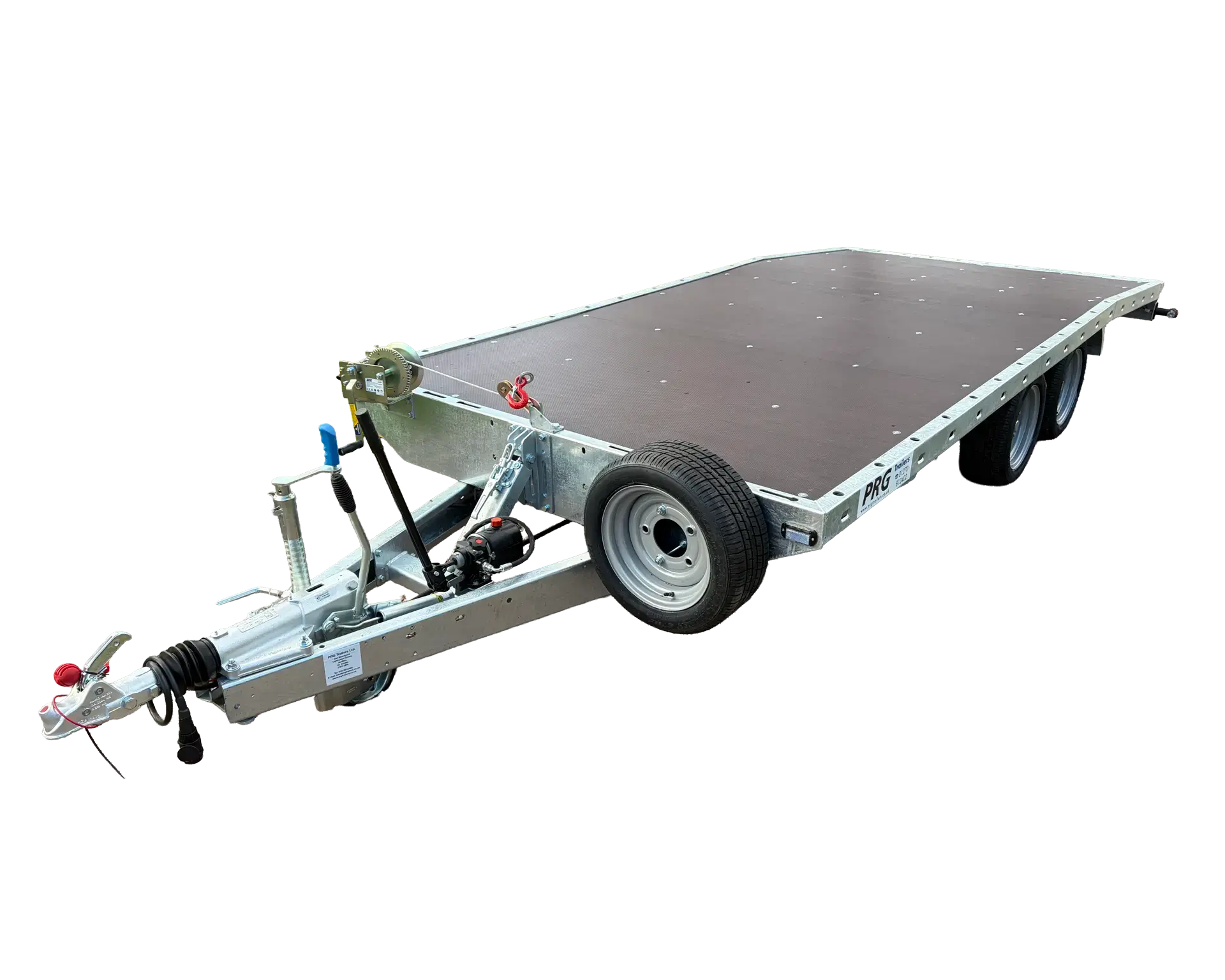 Twin Axle Lodeck Beavertail 13" Wheels 4.27m x 1.98m 3500kg - PRG Trailers